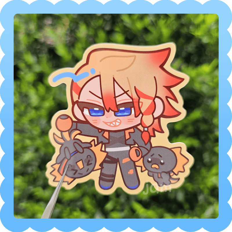 axel ️ waterproof vinyl sticker | jeanini's art shop