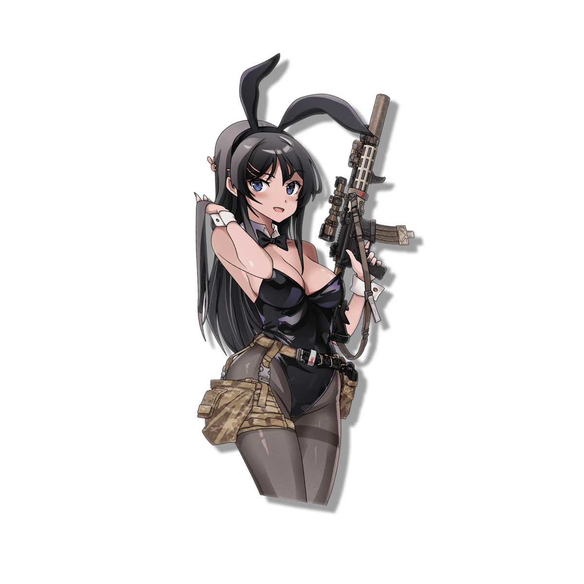 Tactical Bunny Senpai Sticker | Hellsent