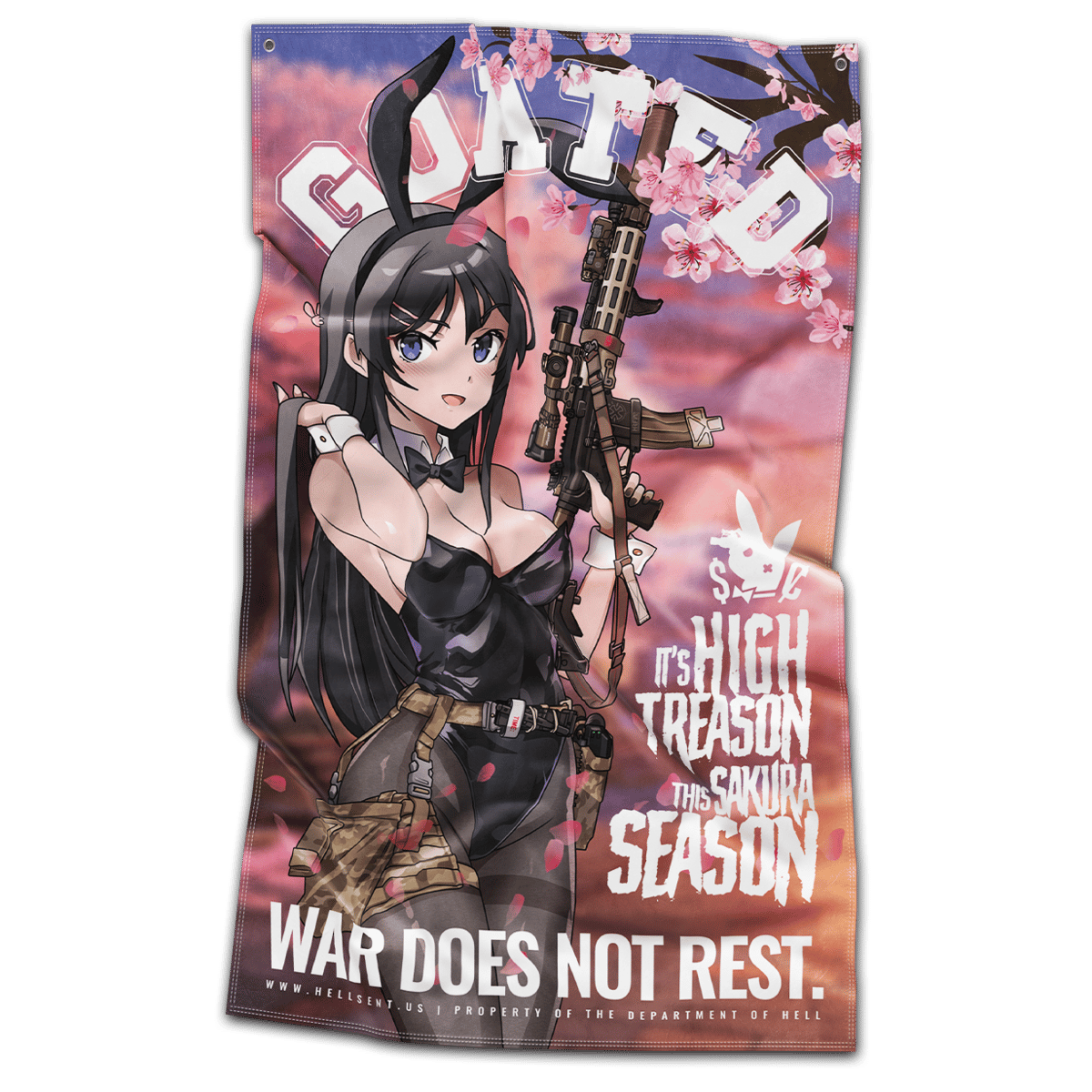 Tactical Bunny Senpai Flag | Hellsent