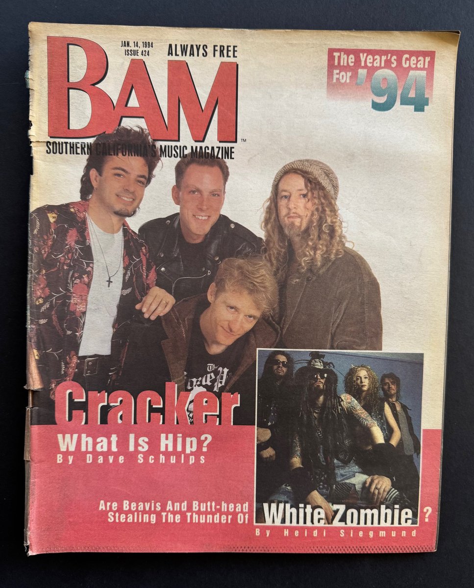Bam Magazine Cracker cover story, White Zombie (Jan. 14th 1994 is ...