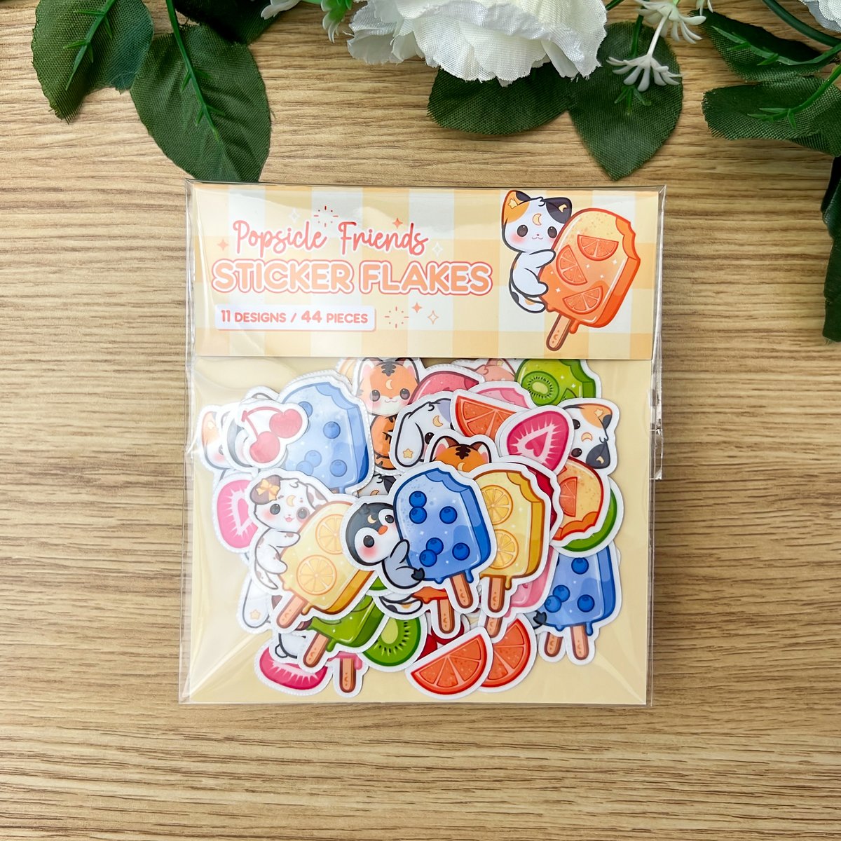 Popsicle Friends Sticker Flakes | MaeMunchiesCo