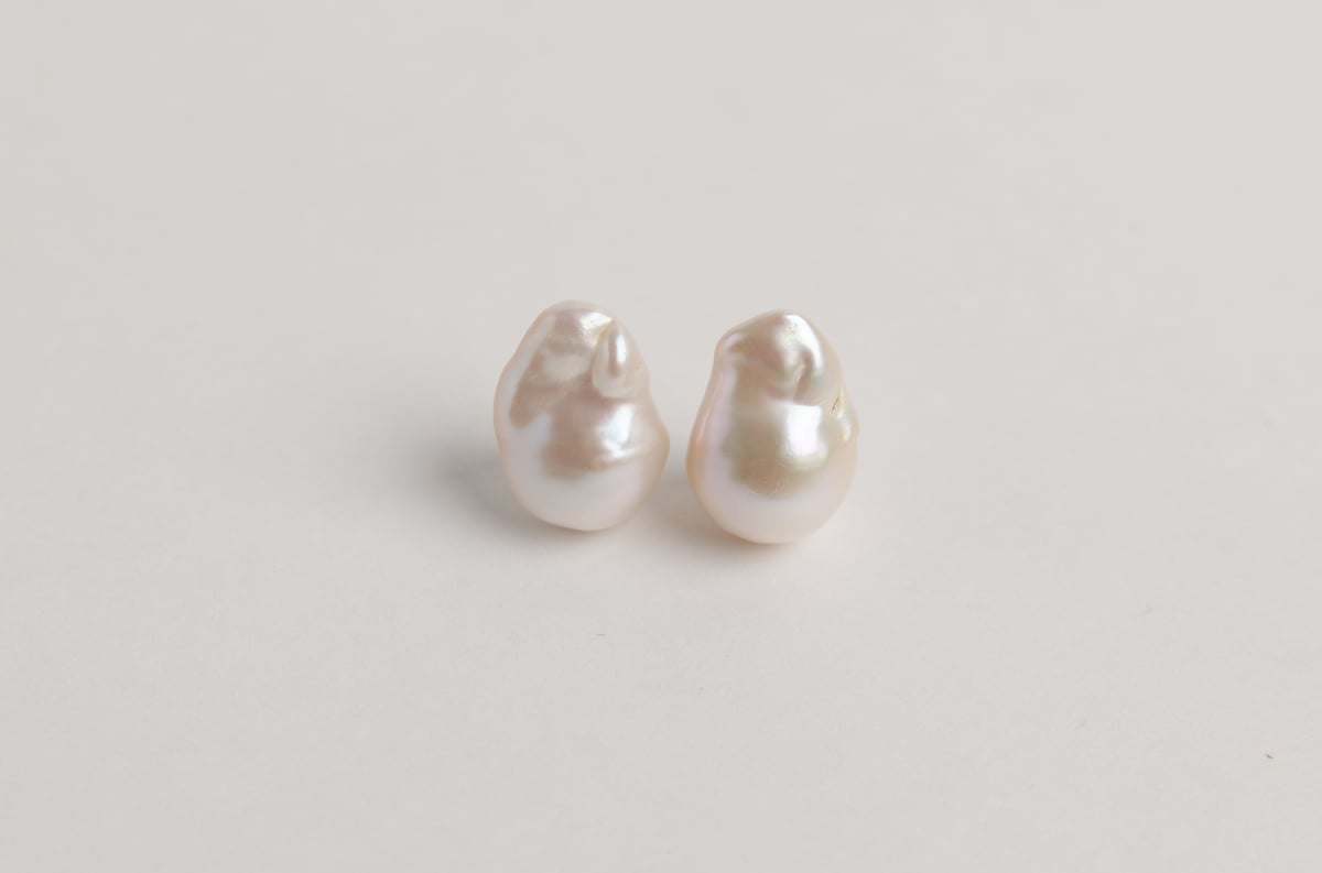 Baroque Pearl Studs | YL Pearls