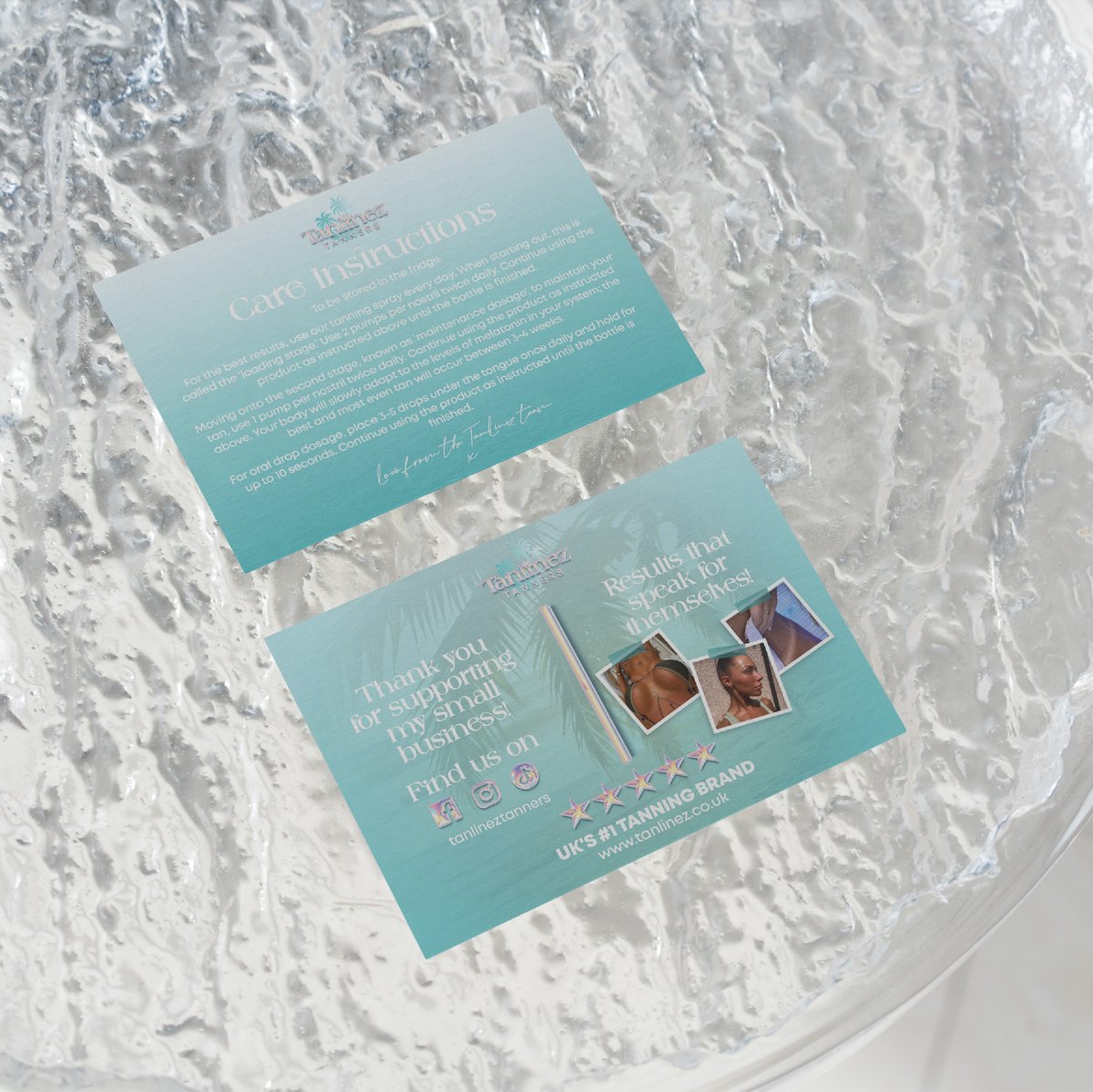 Aftercare Card Design | Zdoesdesign