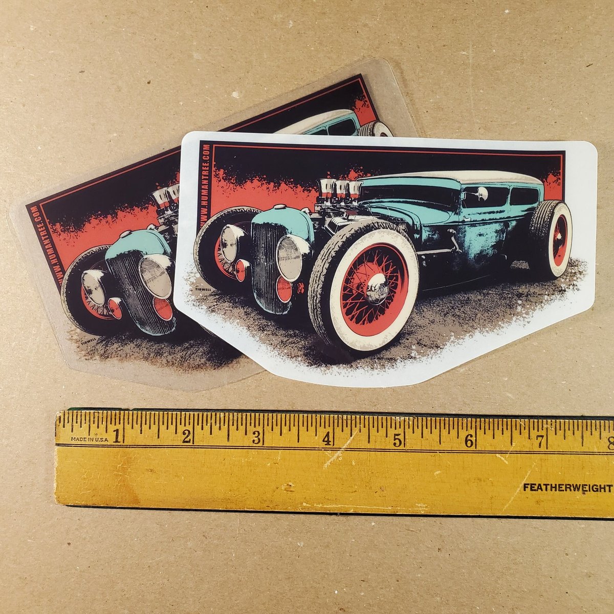 HOT ROD STICKERS CLEAR | HUMANTREE