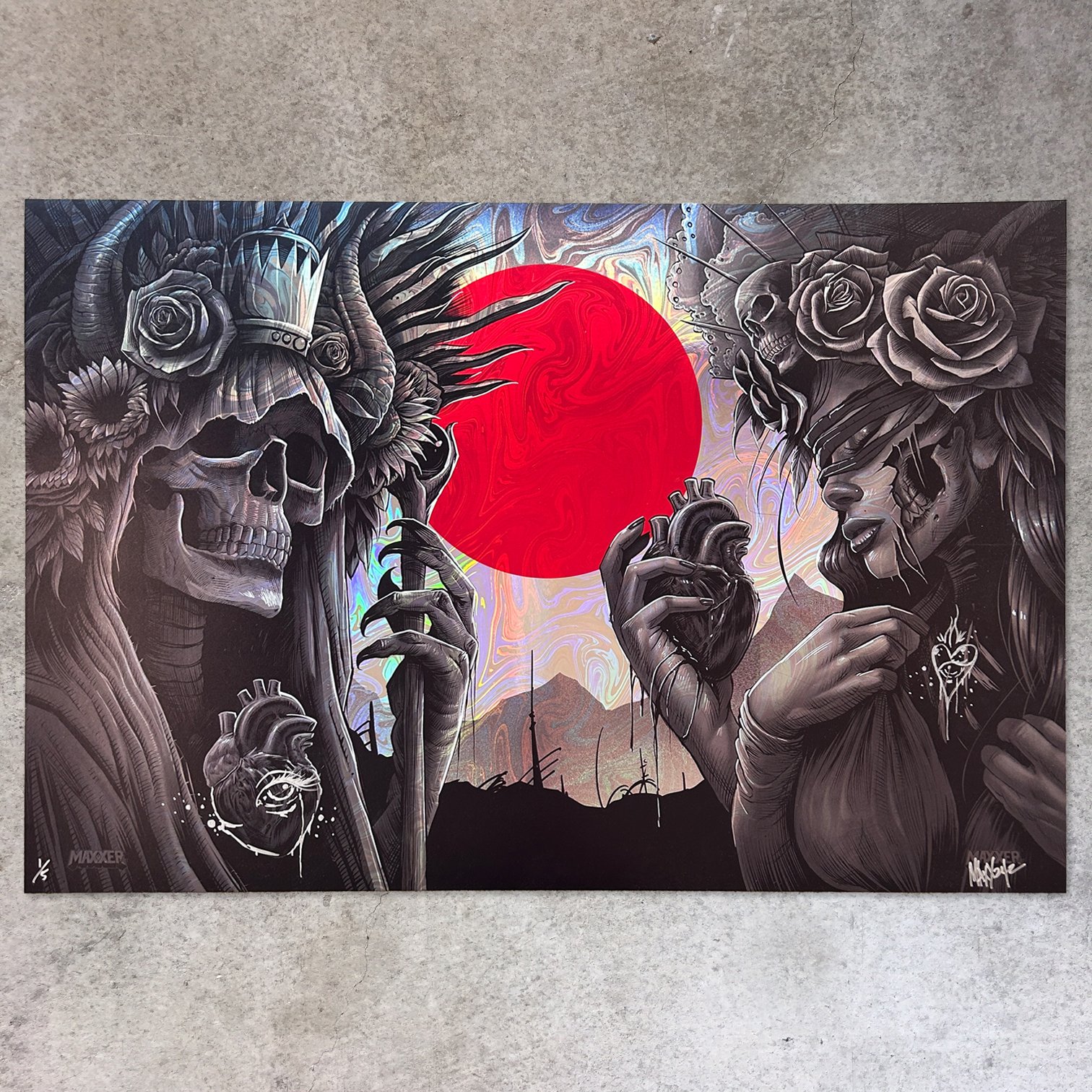 F4D Studios — EotB Uncut Swirl Foil VARIANT HE Print