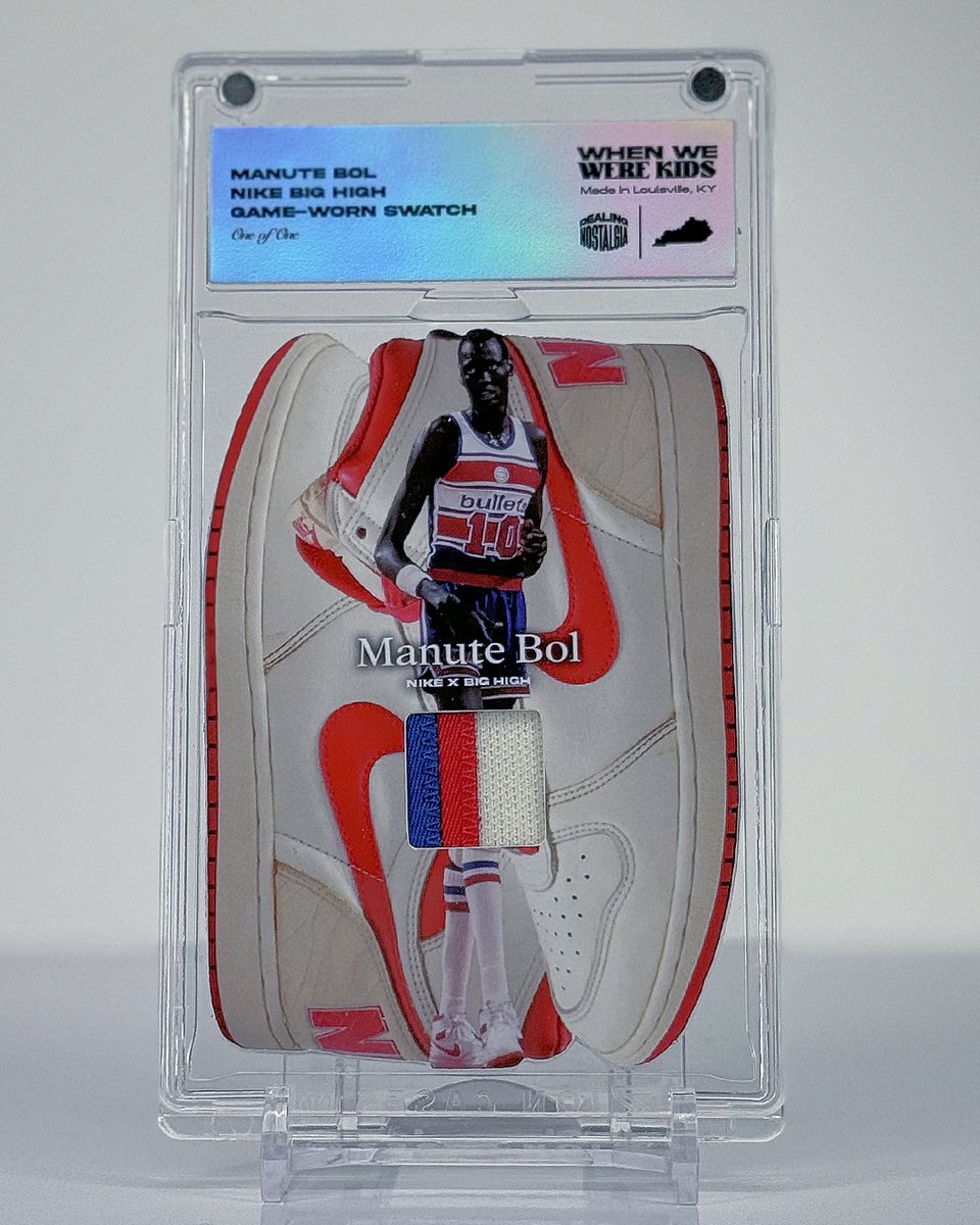 Manute Bol | Game-Worn Swatch | One-of-One | When We Were Kids Store