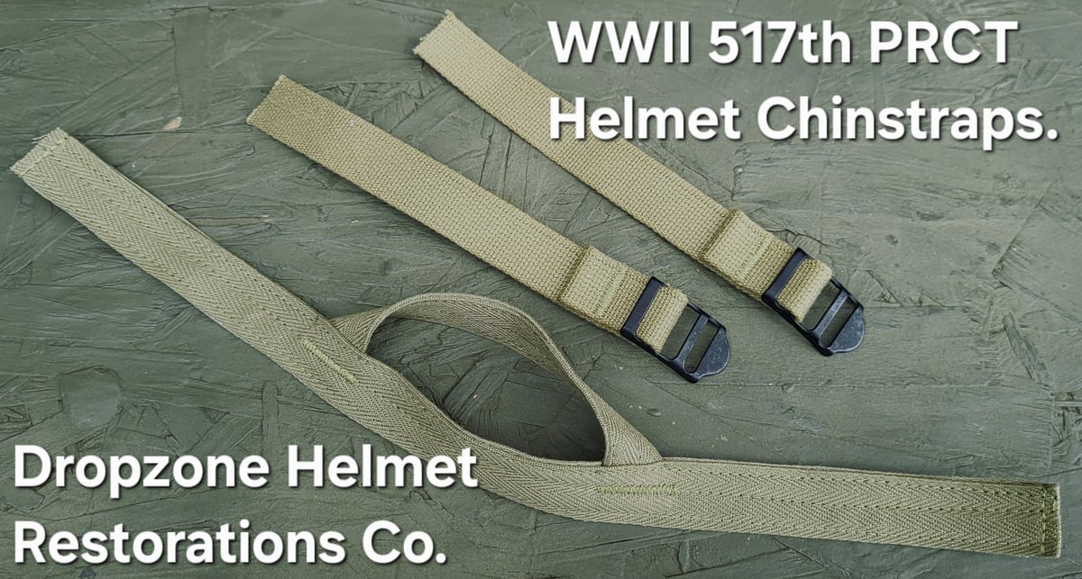WWII 517th PRCT Chinstraps. NOS Buckles & HBT Webbing. | Dropzone ...
