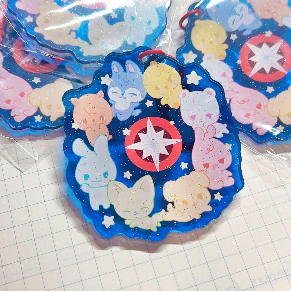 Stray Kids Nachimbong Glitter Charm | Studio Velvet KT