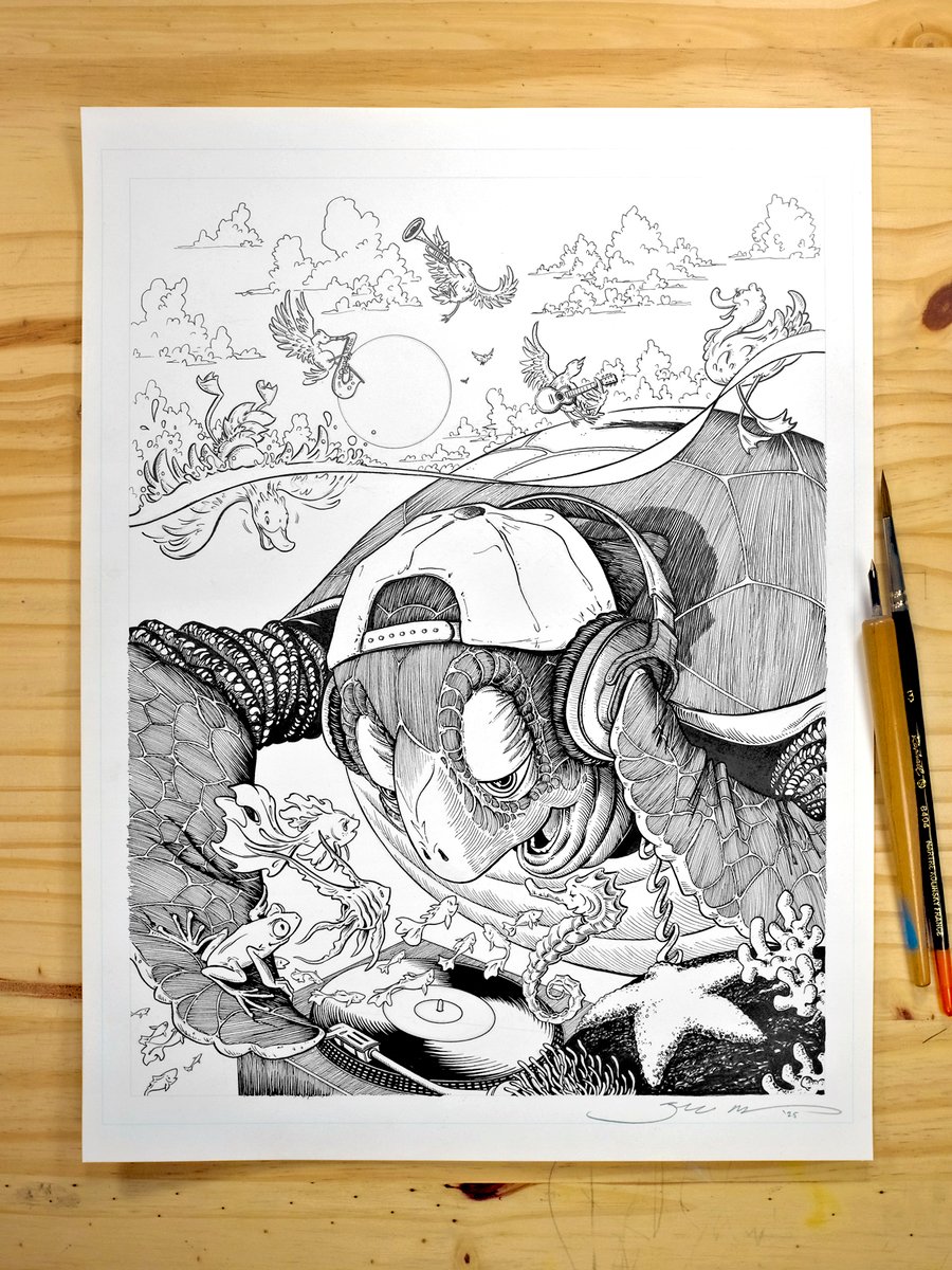 Original Ink Drawing - Slightly Stoopid Clearwater 2025 | JAMES FLAMES ...