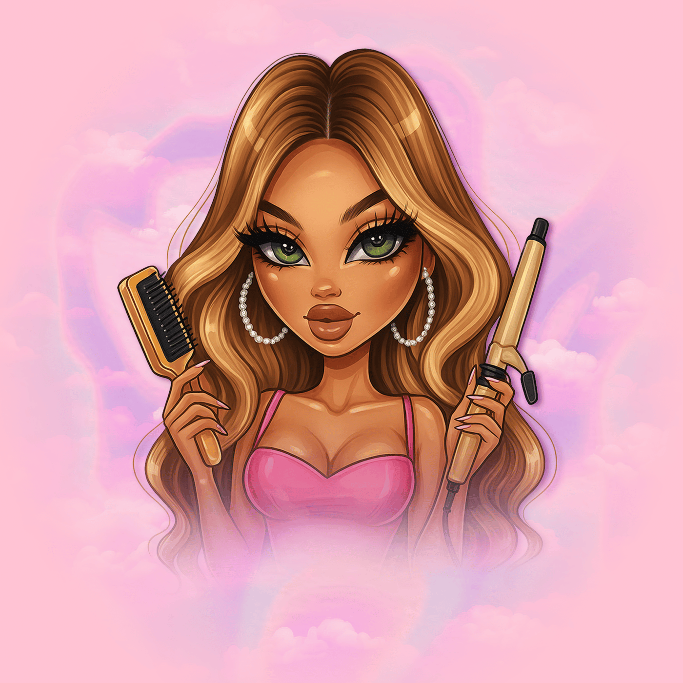 Personalised Cartoon Logo Design | Custom Doll Logo UK | Zdoesdesign