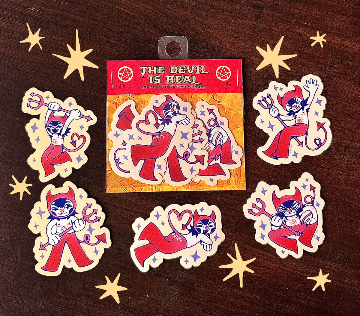 devil boy sticker pack | Saltnox