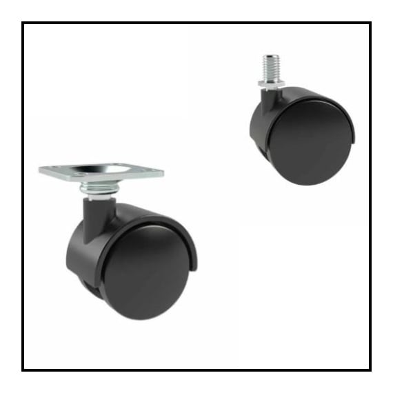 Furniture Castors with Stud or Plate fixing | Walton Products