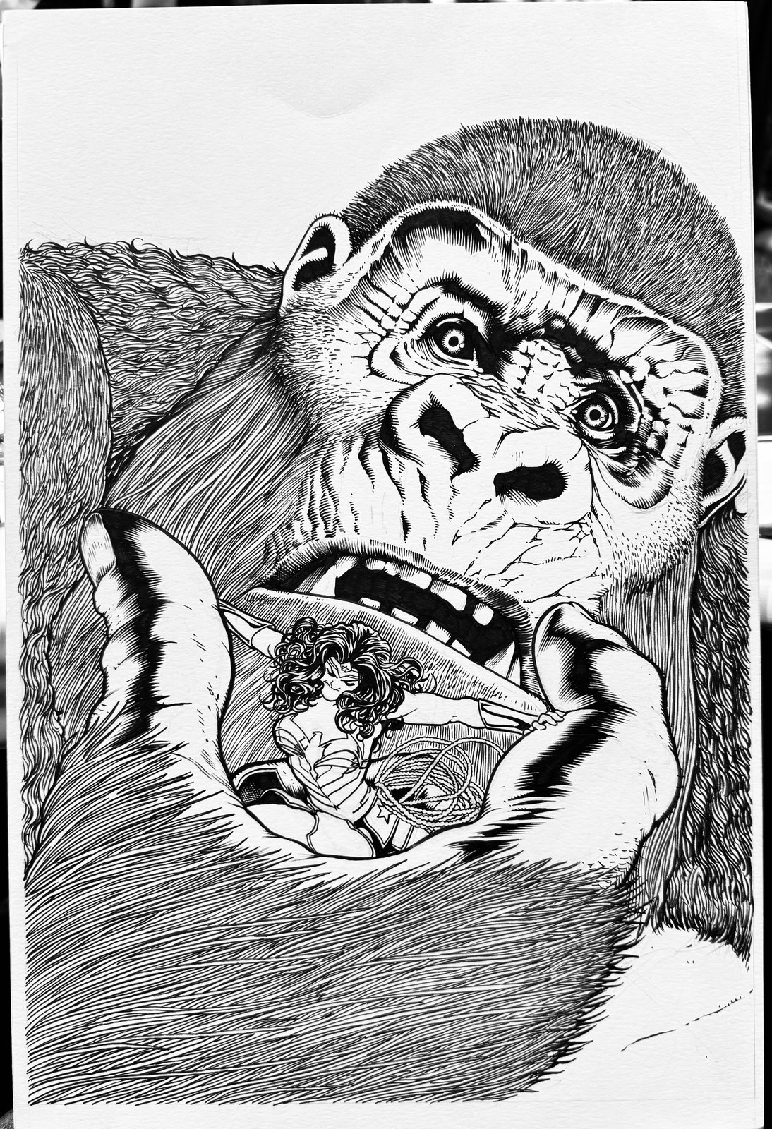 Justice League vs Godzilla and Kong 2 #2 variant cover / Kevin Maguire