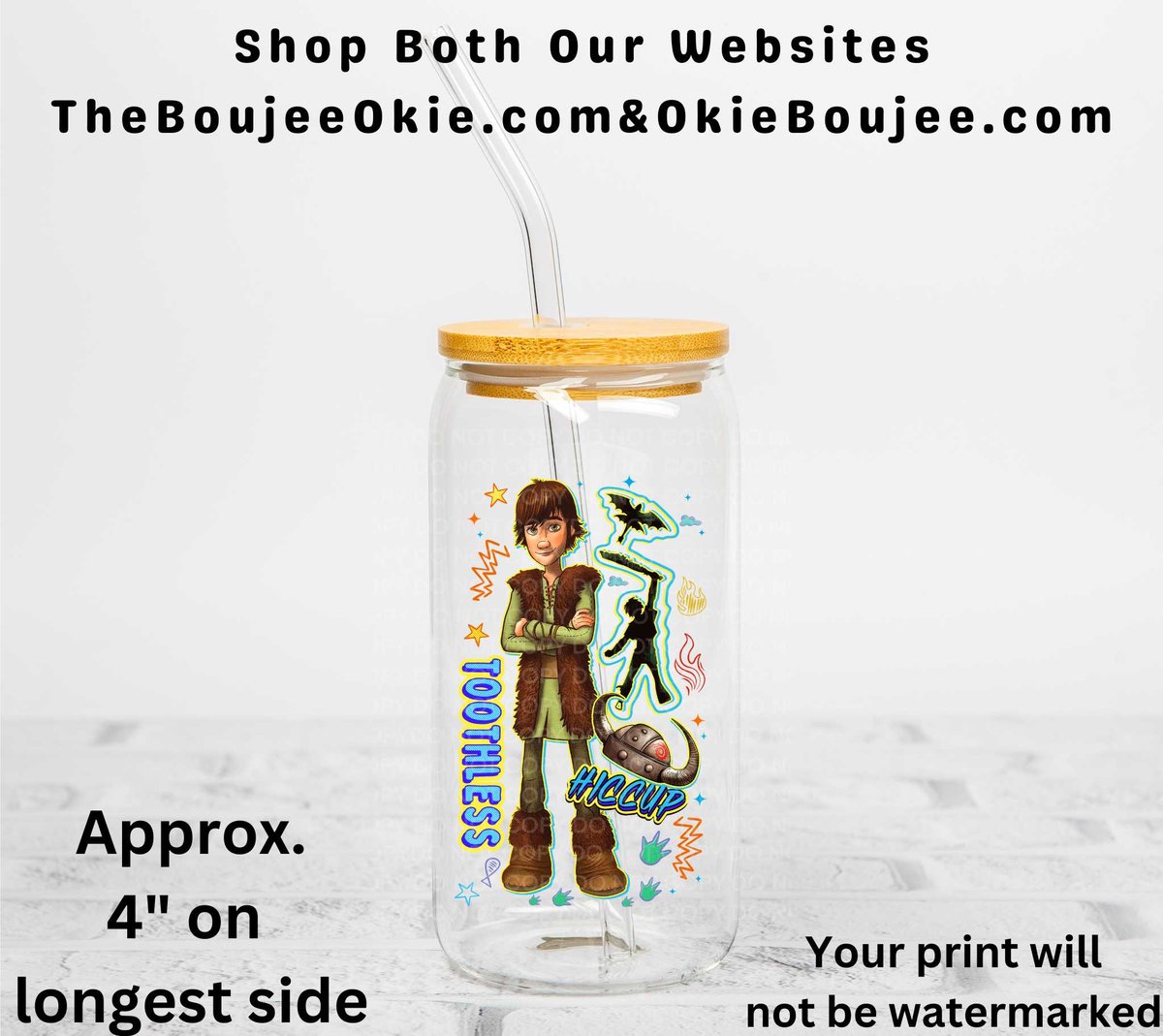 Toothless & Greetings From Berk Train Your Dragon Uv Dtf Decal Set of 2 ...