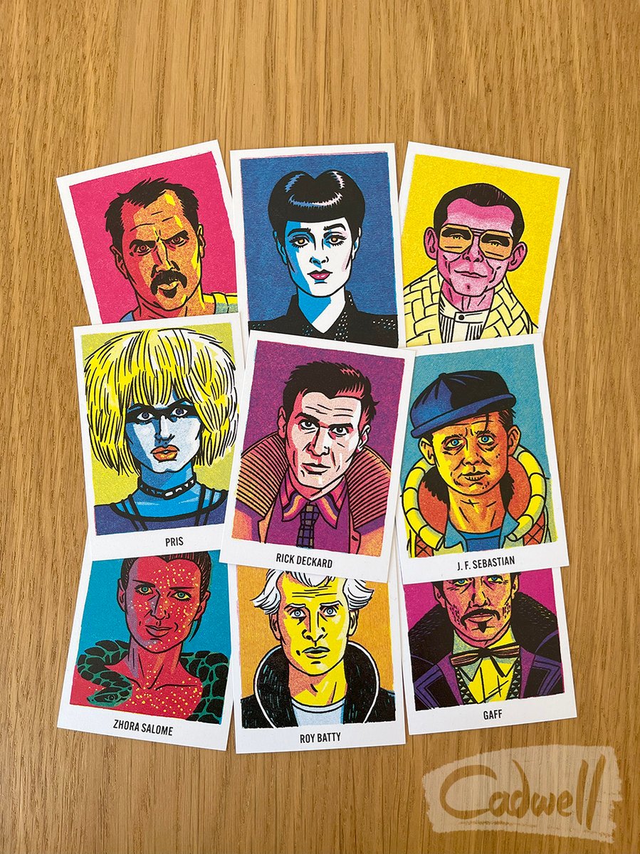 Blade Runner Trading Card Prints - Set of 9 | Cadwell