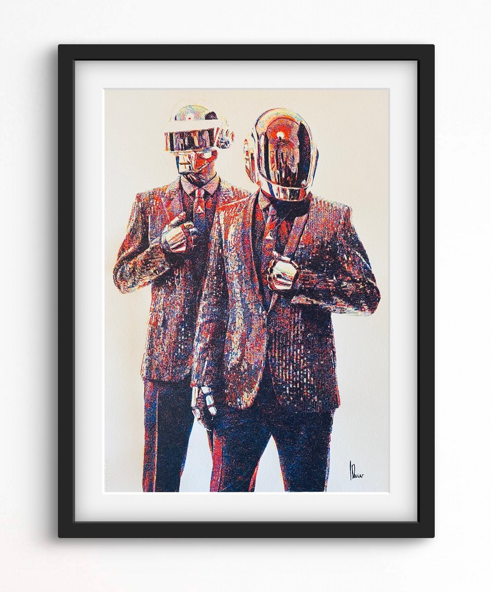 Daft Punk ballpoint pen | sidneyperrierart