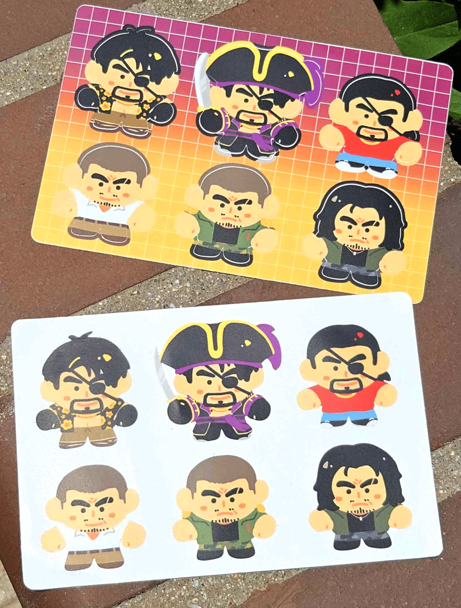 Majima and Saejima Vinyl Sticker Sheet | limpachi