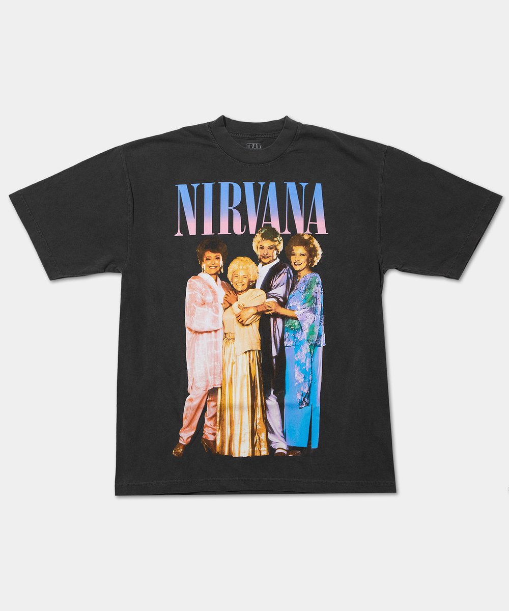 IRAK_NIRVANA GIRL TEE :::WASHED BLACK::: | SILO