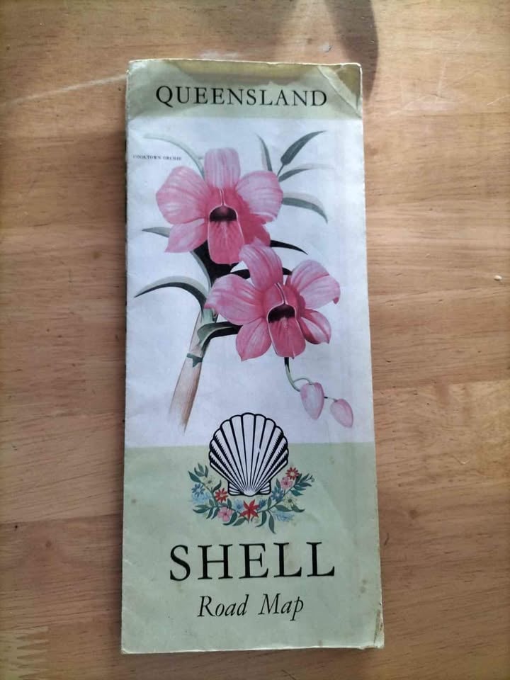 Shell Queensland Road Map Antique 1963 | Any New Accessory by tmonte71
