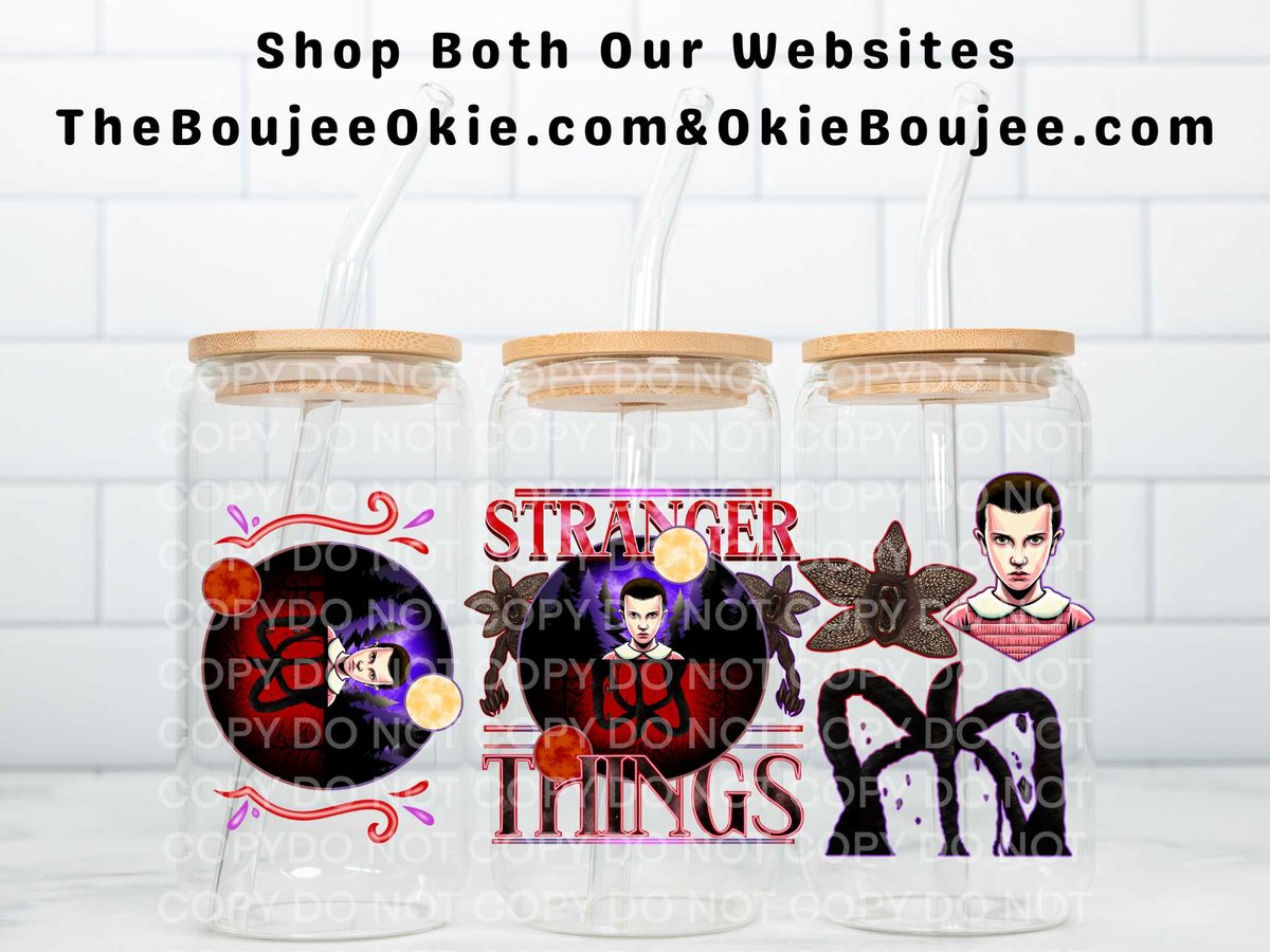 Stranger Things Uv Dtf Wrap or Decal Choice of 3 | Okie Boujee