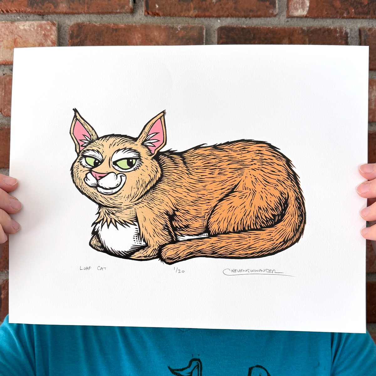 Loaf Cat Limited Edition Print | Noosh! Studios