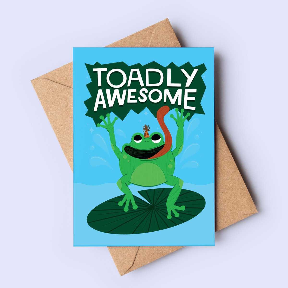 Toadly Awesome Jump Card | Jess Bright Design Shop