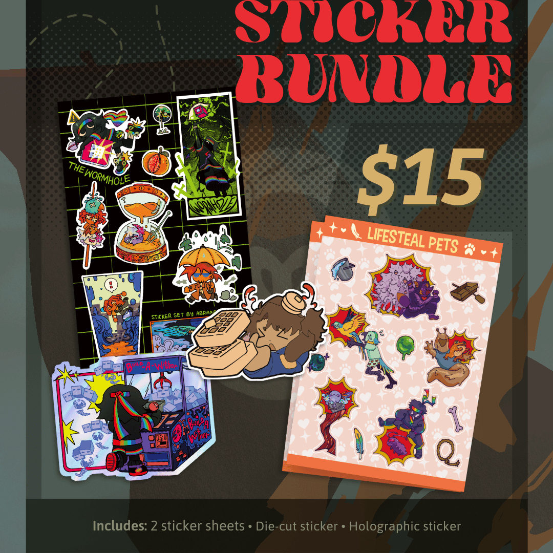 Sticker Bundle | Heart of the Ouroboros: A Lifesteal SMP Zine