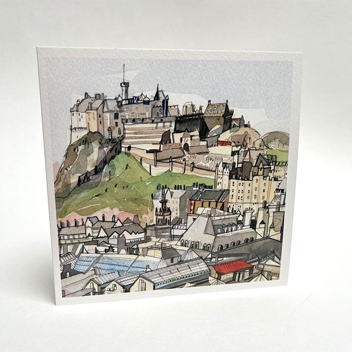 Edinburgh Watercolour Greetings Card | Susie Wright