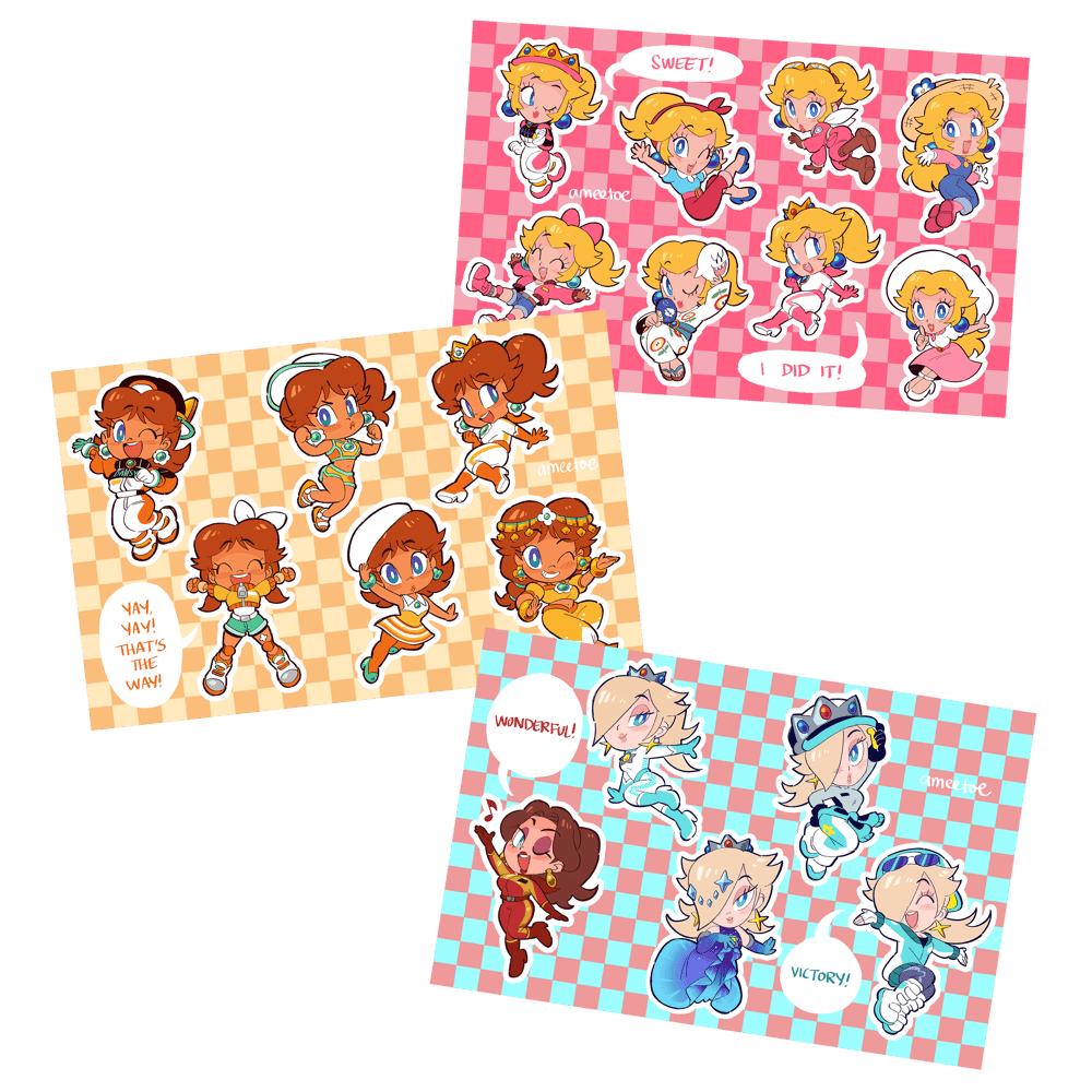MKW Princess Sticker Sheets | amietita cositas