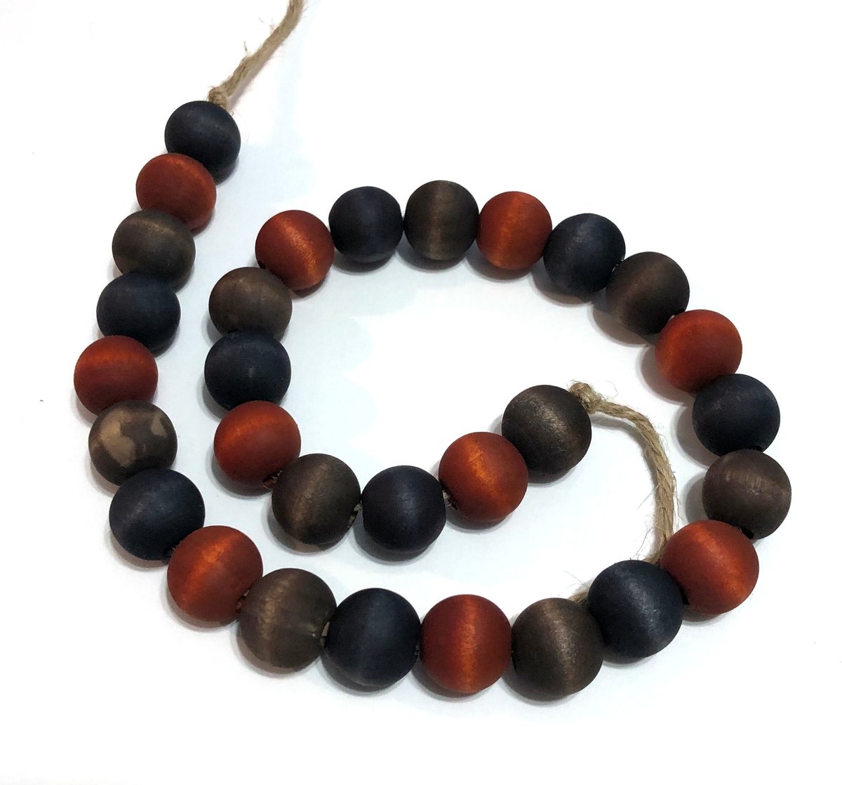WOODEN BEADS | Color Burst Silk