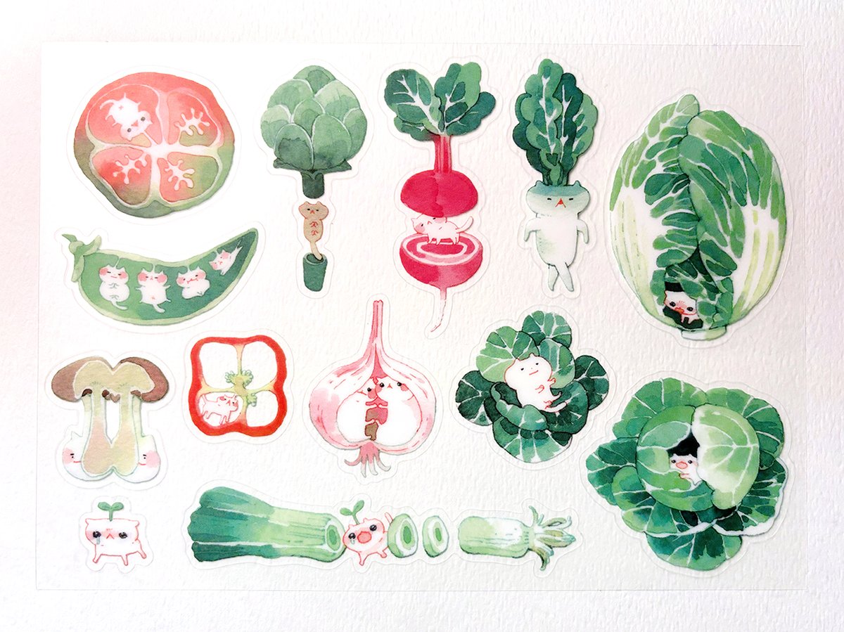 Salad! Sticker Sheet | koyamori
