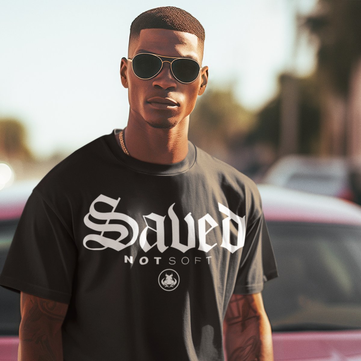 SAVED NOT SOFT "OE" Tshirt / Hog Mob Merchandise