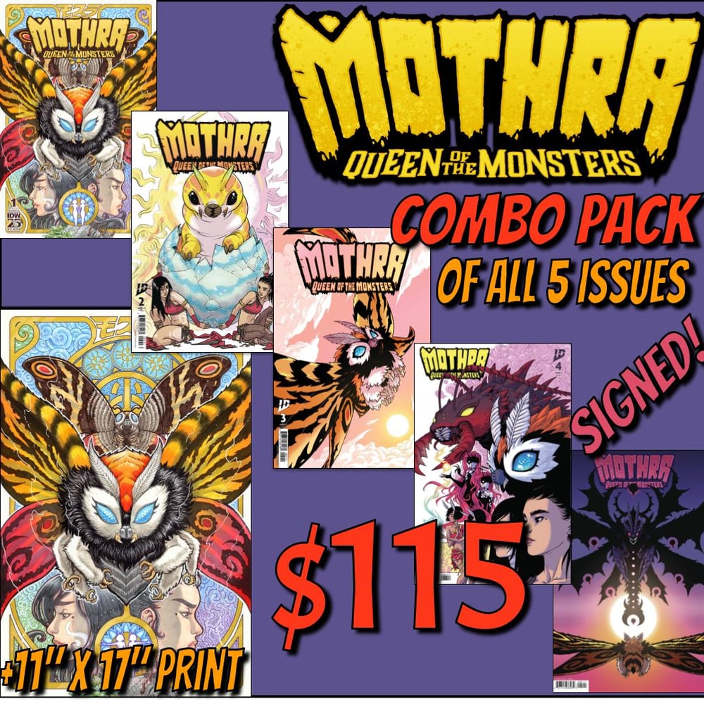 Mothra #1-#5 Comic Combo | Matt Frank Art