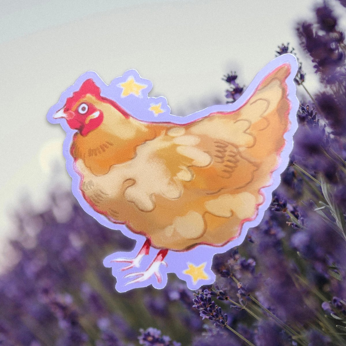 chicken sticker | mushbeast illustration
