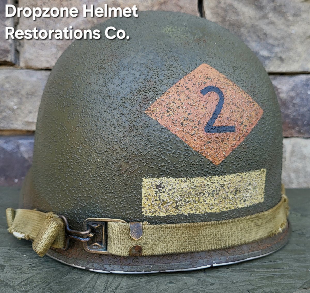 WWII M1 Display Helmets | Dropzone Helmet Restorations Co.
