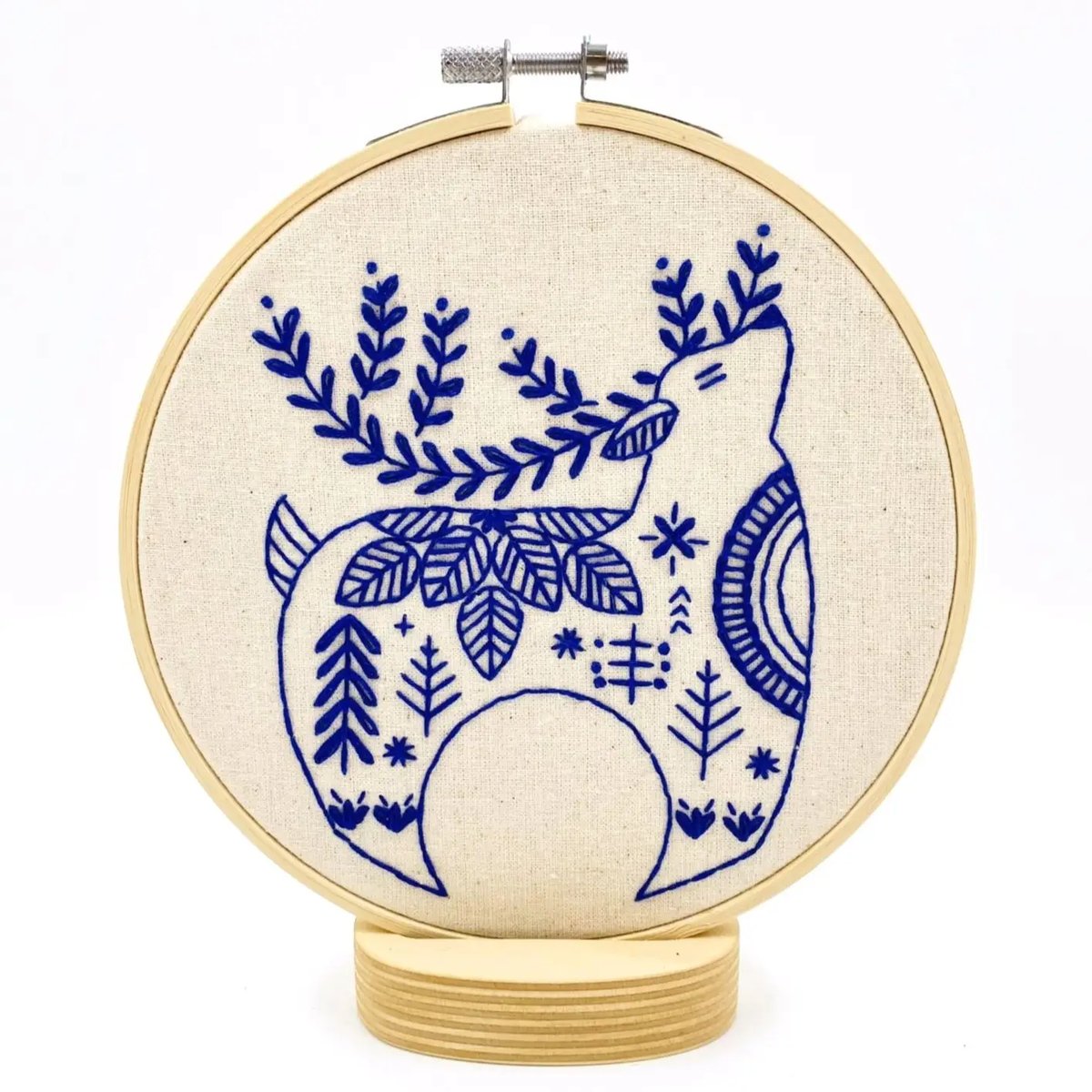 NEW! Hygge Deer Embroidery Kit by Hook Line & Tinker | westcoastwool
