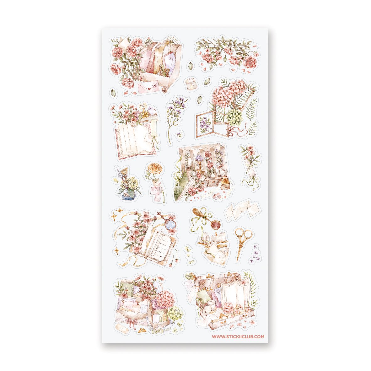 Dainty Stationery v.2 Sticker Sheet | The Well-Appointed Desk Shop