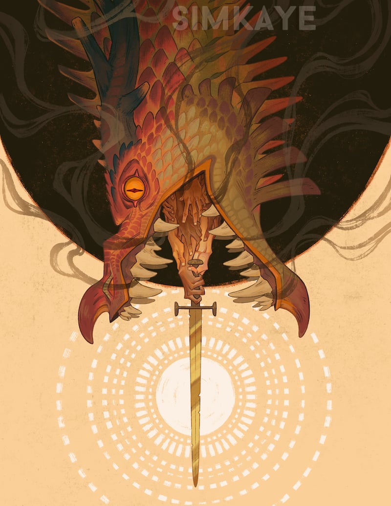 "Sharp Tongue" Print | Simkaye