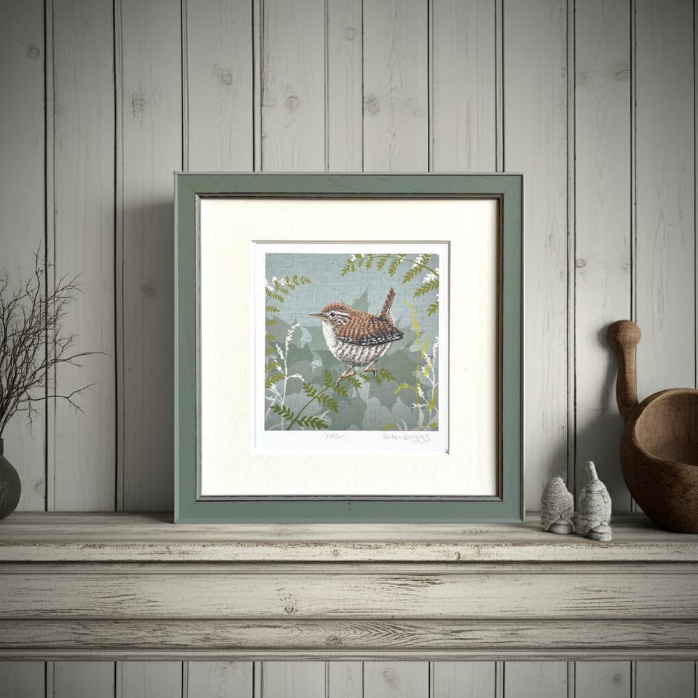 ENGLISH WREN ART PRINT | Helen Briggs Design- Bird Artwork and Nature ...