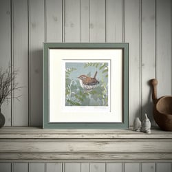 ENGLISH WREN ART PRINT | Helen Briggs Design- Bird Artwork and Nature ...