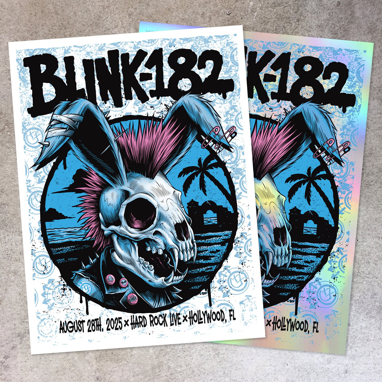 F4D Studios — Blink-182 Hollywood Posters