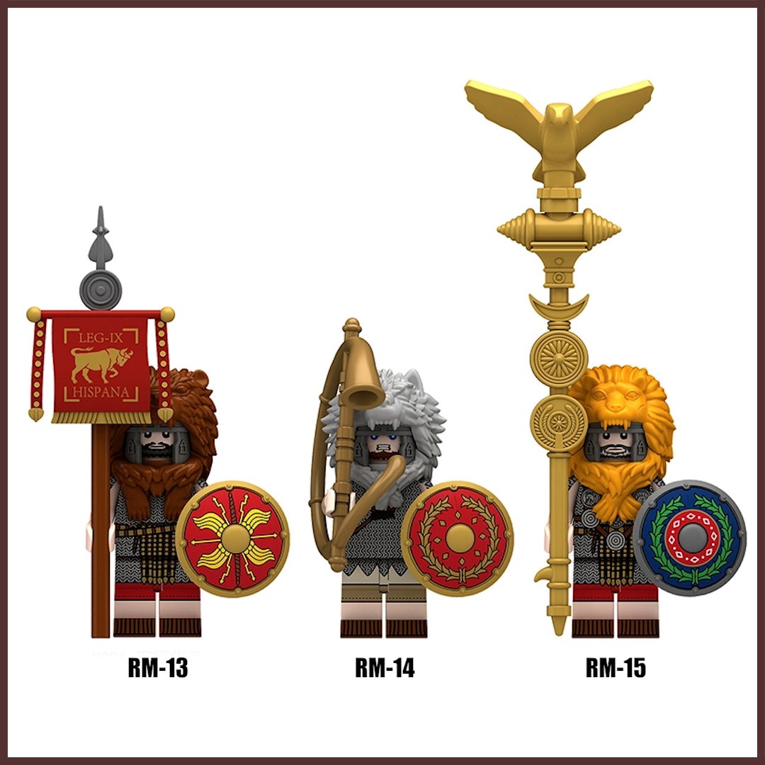 Roman Standard Bearers & Trumpeter | Historical Brick Store