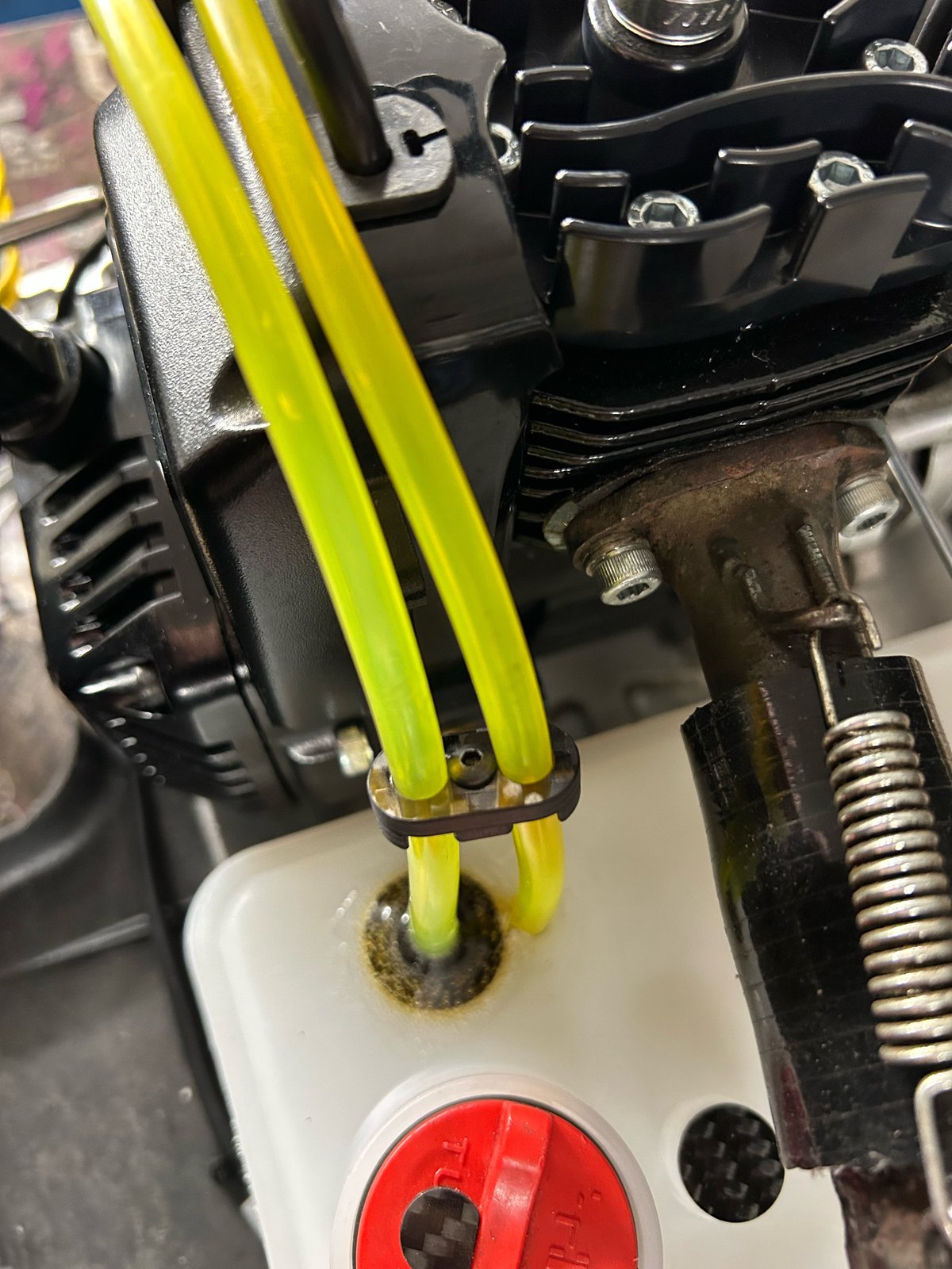 Bonehead RC carbon fibre fuel line clamp 1/5 scale | BoneHead-RC