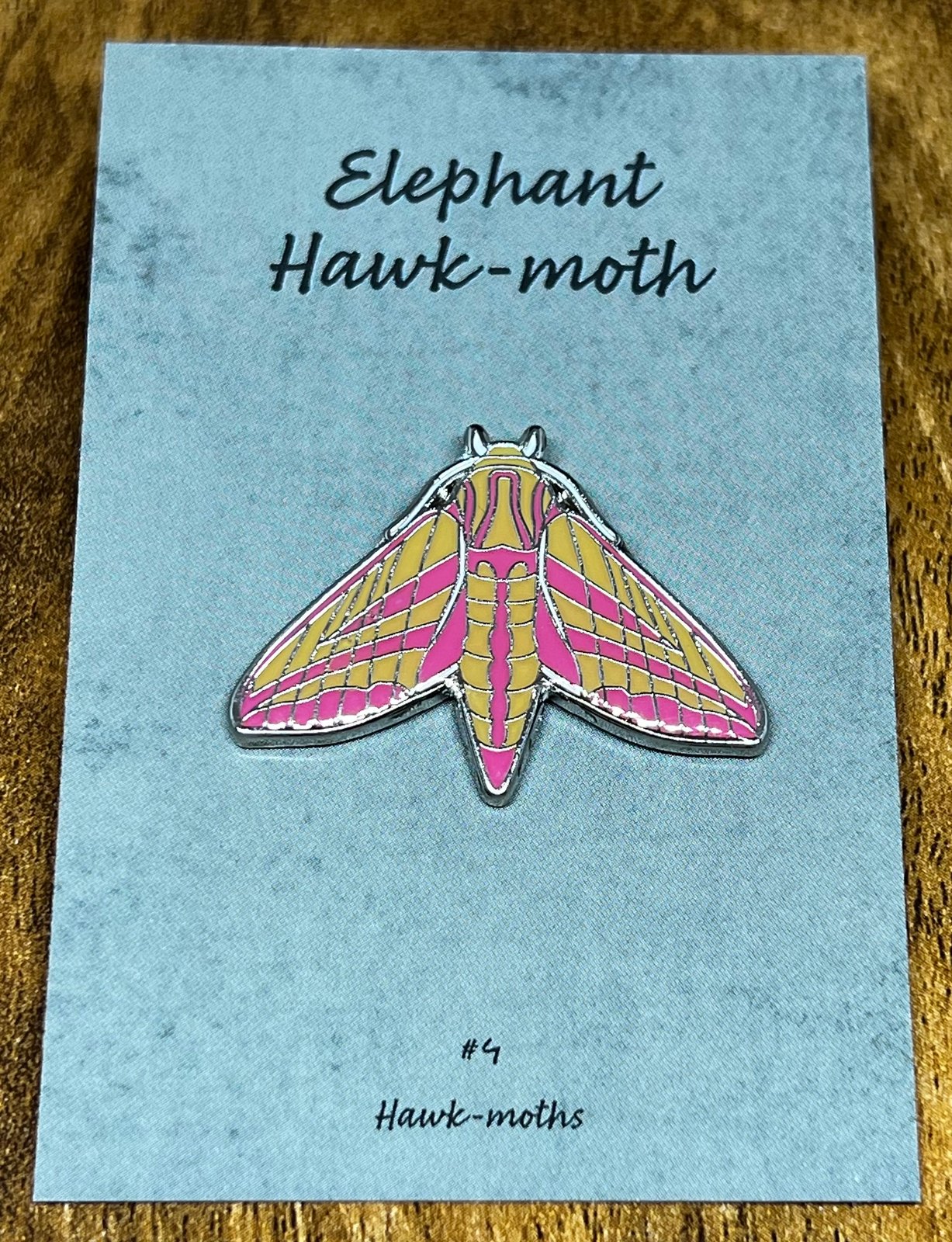 Elephant Hawk-moth - No.4 - Hawk-moth Series | UK Birding Pins