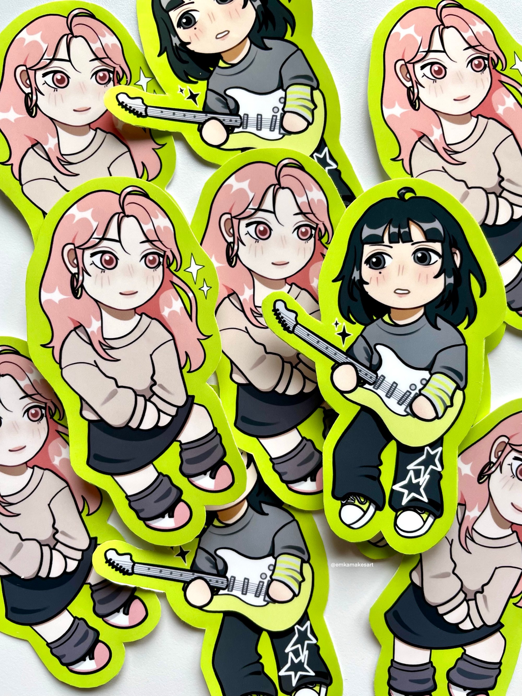 aya and mitsuki stickers | emkamakesart