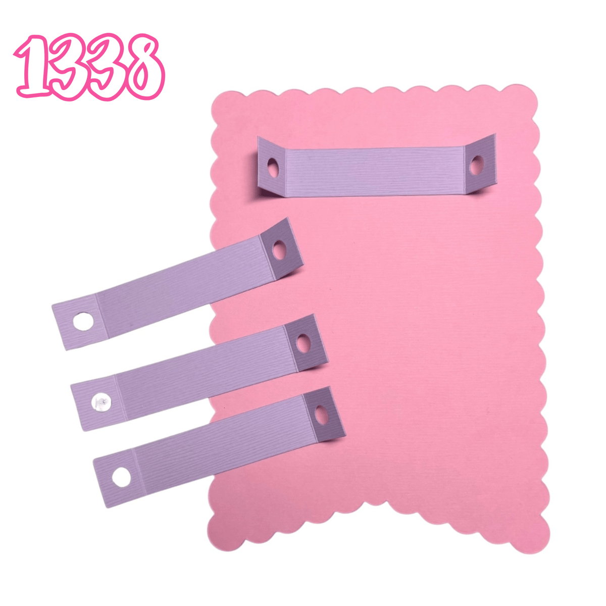 Double Banner Tab with Creases 1338 | MariaTretoCo.