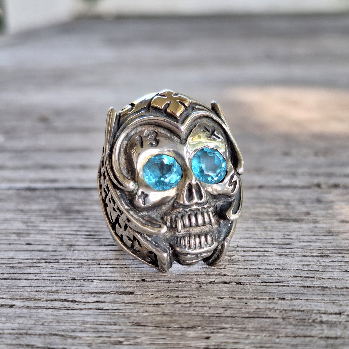 Tony Creed "Boneman" Skull Ring, c. 1990s | Man of Vintage