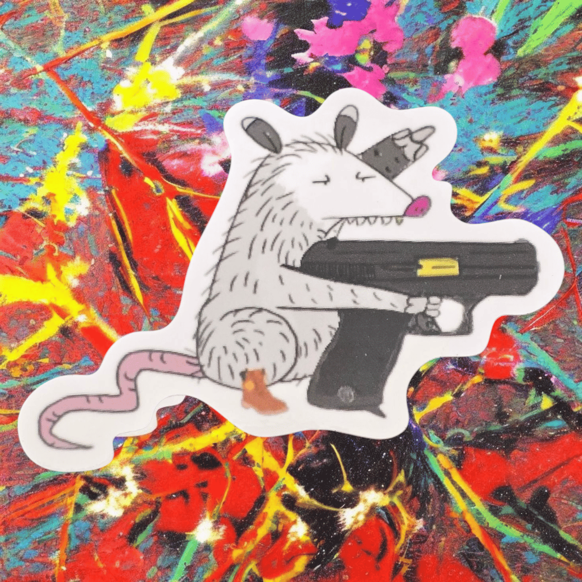 443. NATURE'S GARBAGE MAN STICKER | Gun Slaps