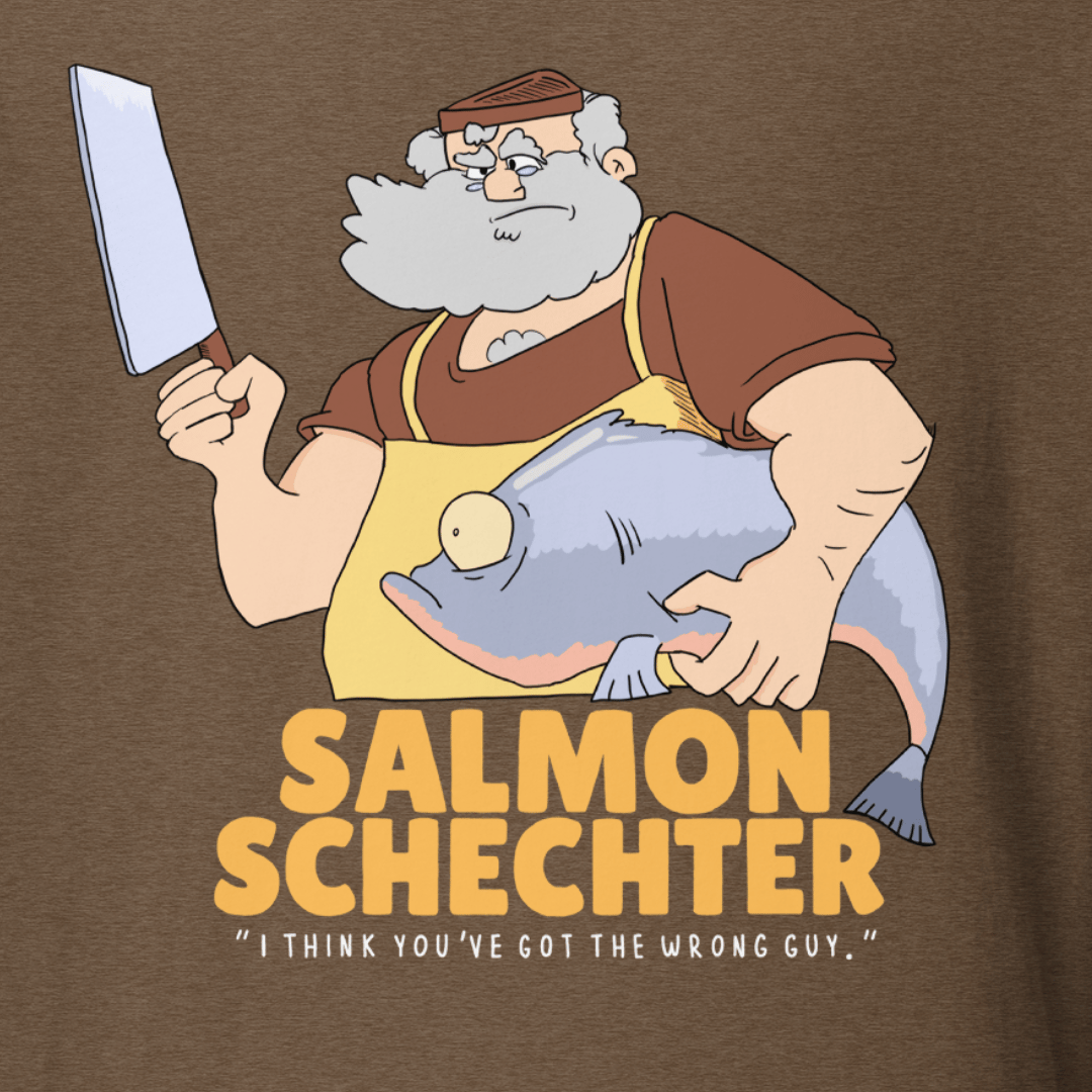Salmon Schechter Unisex T-Shirt | Shtuyot.org