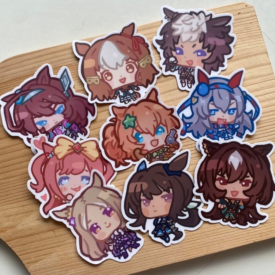 Assorted Uma Musume Stickers | flapjastic's online store